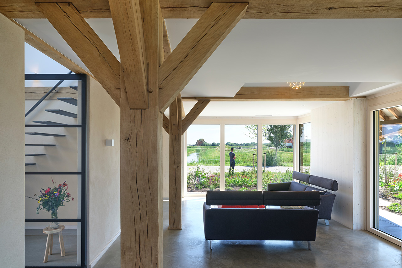 Gebintconstructie houten woning Veenendaal | NOESK